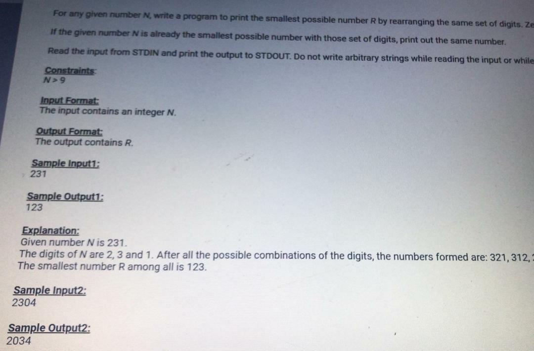 Solved For any given number N, write a program to print the | Chegg.com