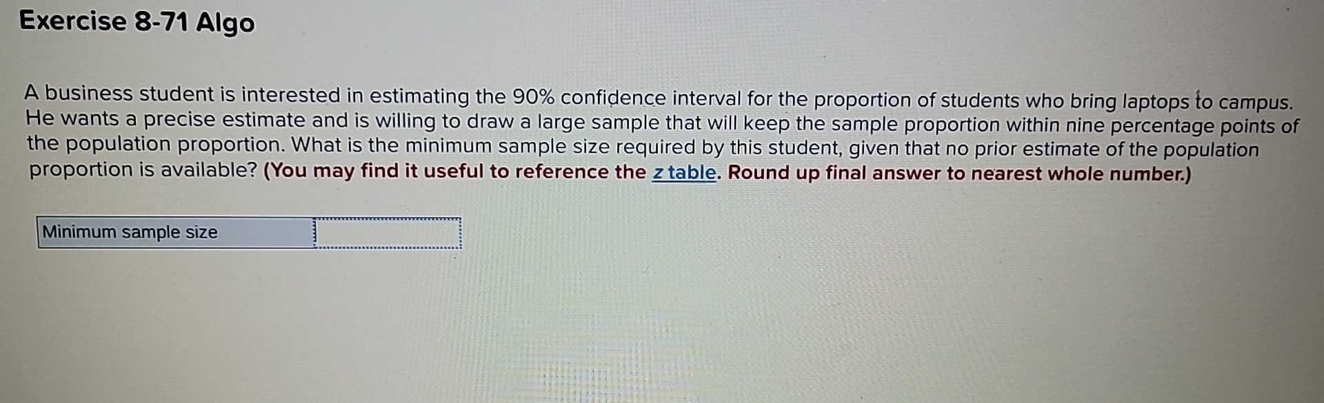 Solved Exercise 8-71 ﻿AlgoA business student is interested | Chegg.com