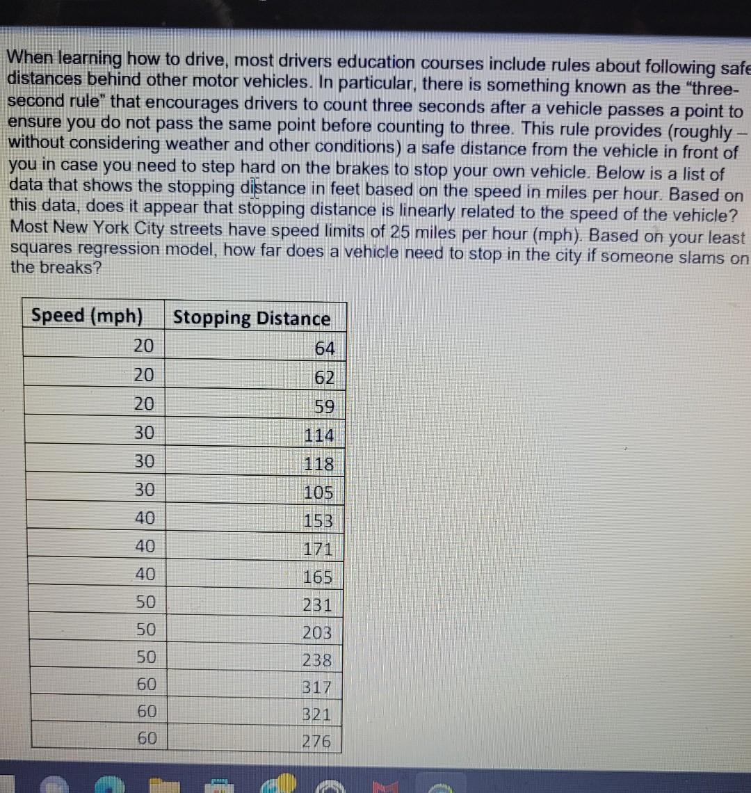 Solved When learning how to drive, most drivers education | Chegg.com