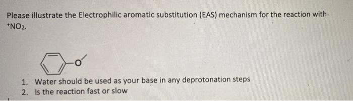Solved Please illustrate the Electrophilic aromatic | Chegg.com
