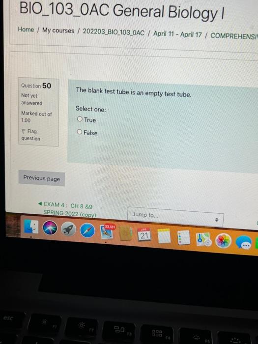 Solved BIO_103_OAC General Biology! Home / My courses / | Chegg.com