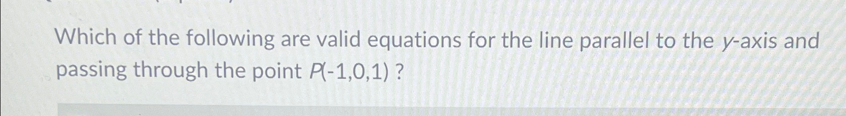 Solved Which of the following are valid equations for the | Chegg.com