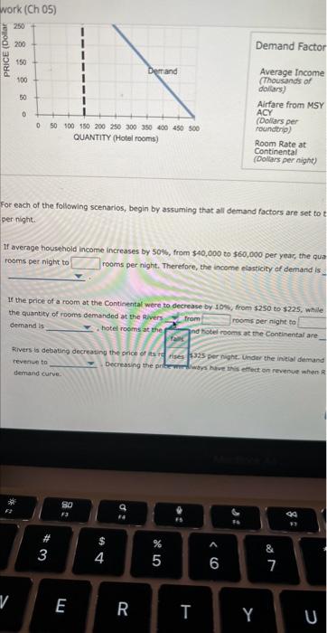 Solved 9. Application: Elasticity and hotel rooms The | Chegg.com