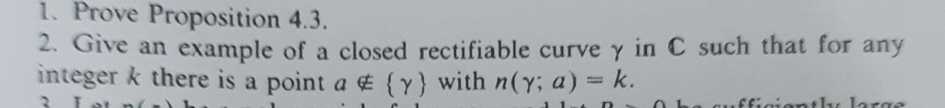 Solved 1. Prove Proposition 4.3. 2. Give an example of a | Chegg.com