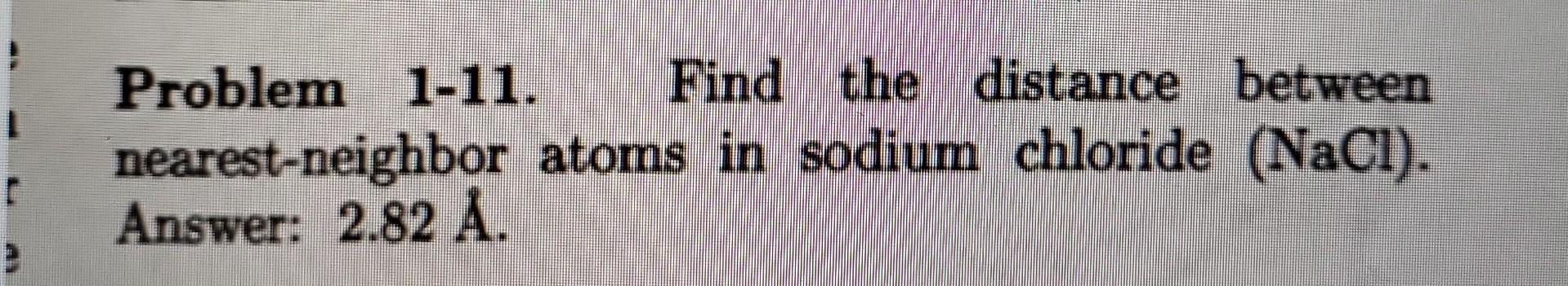 Solved Problem 1-11. Find the distance between | Chegg.com