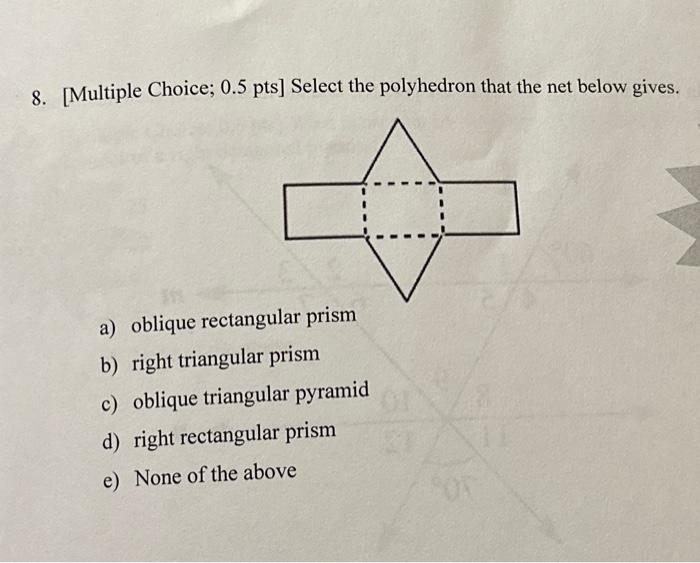 Solved 8. [Multiple Choice; 0.5pts ] Select the polyhedron | Chegg.com