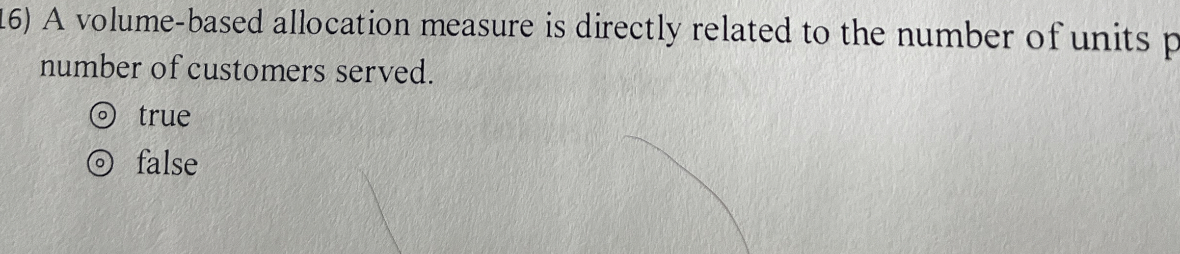 Solved A volume-based allocation measure is directly related | Chegg.com