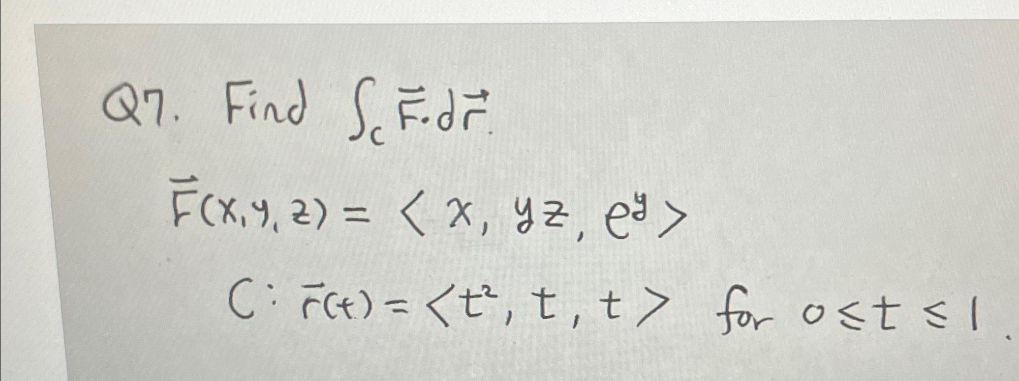 Solved Q7. ﻿Find | Chegg.com