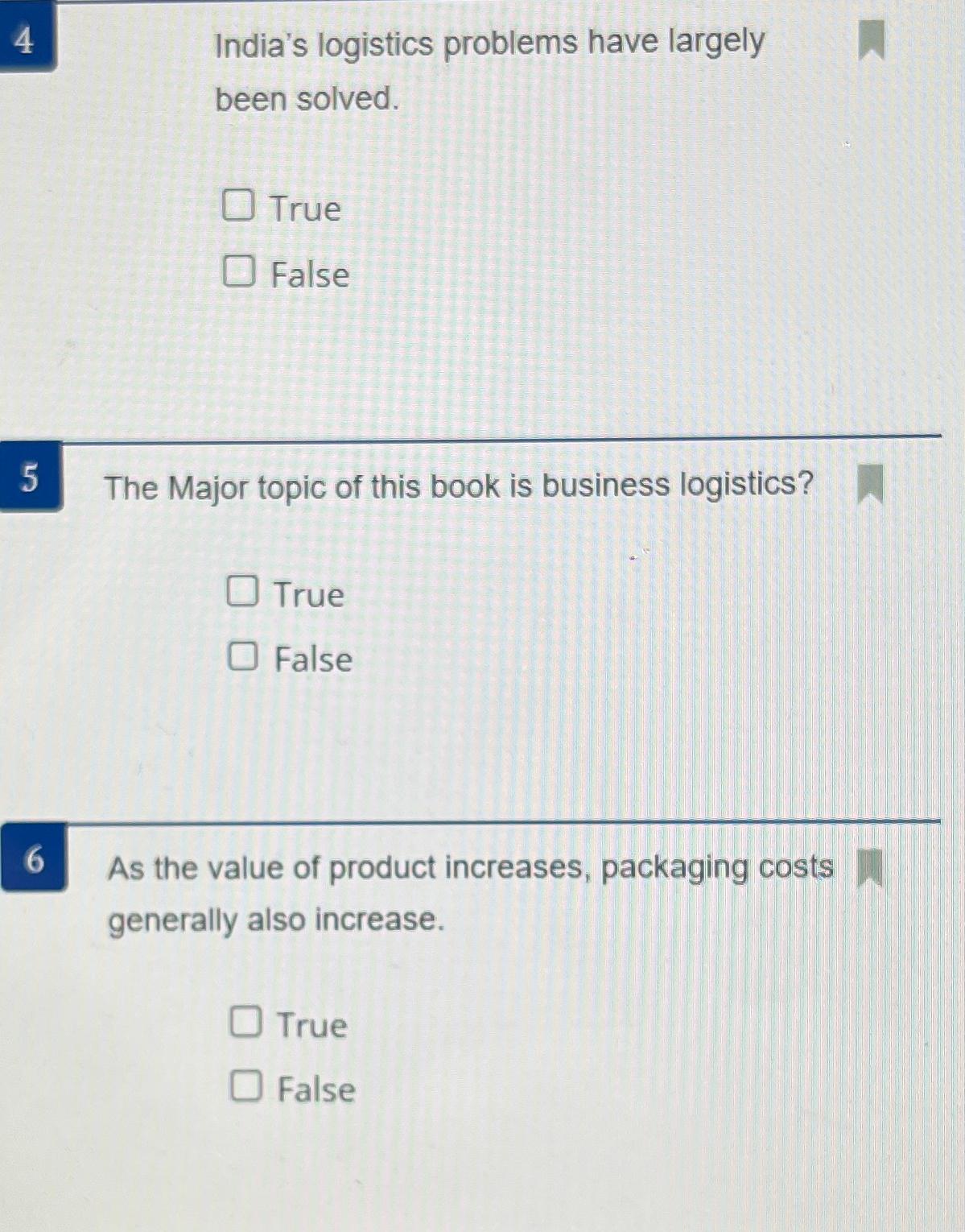 Solved 4India's logistics problems have largely been | Chegg.com