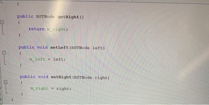 Solved Complete all methods for "BST". Do not touch | Chegg.com