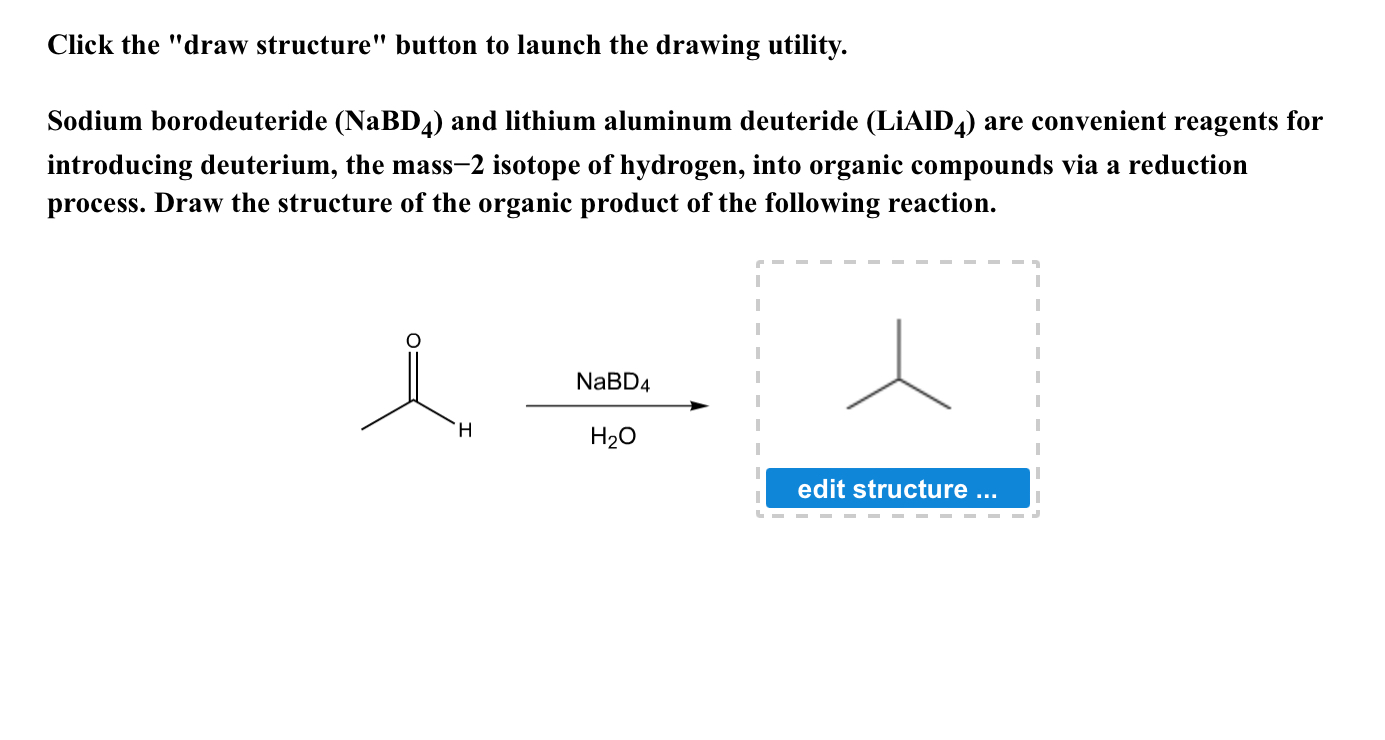 Solved Click the "draw structure" button to launch the | Chegg.com