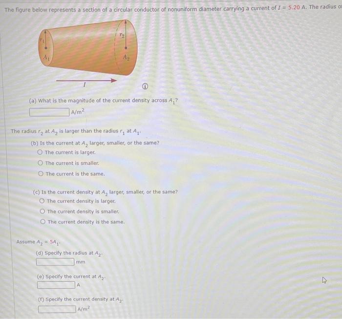 Solved The figure below represents a section of a circular | Chegg.com