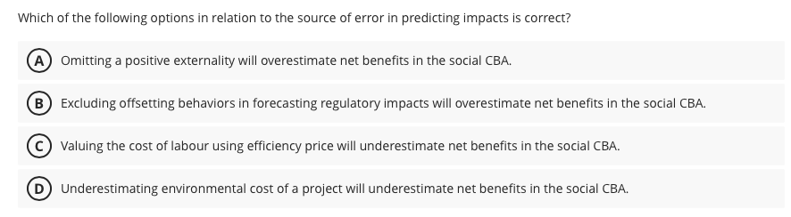 Solved Which of the following options in relation to the | Chegg.com