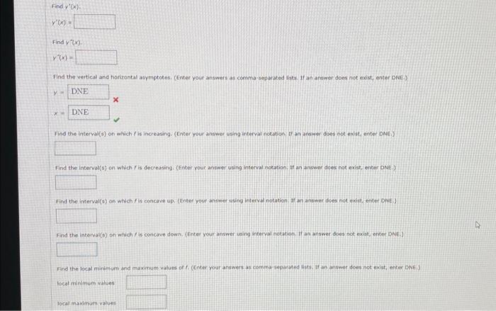 Solved Consider the following curve. f(x)=x2+6x−x Determine | Chegg.com