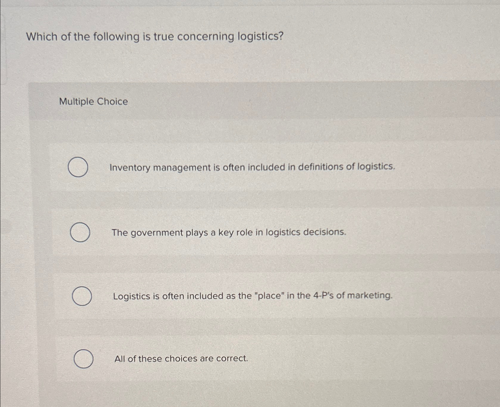 Solved Which of the following is true concerning | Chegg.com