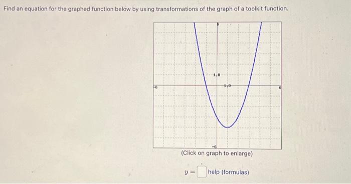 Solved Find an equation for the graphed function below by | Chegg.com