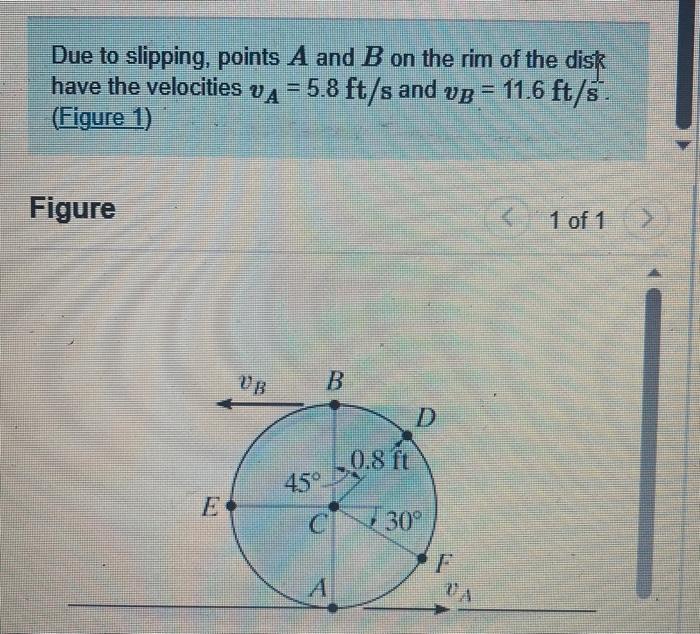 Solved Due to slipping, points A and B on the rim of the | Chegg.com