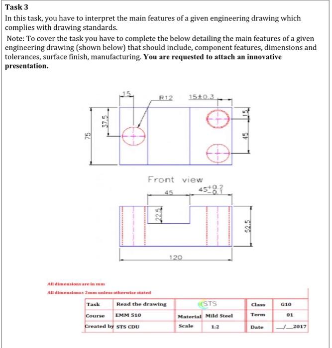 Solved Task 3 In this task, you have to interpret the main | Chegg.com