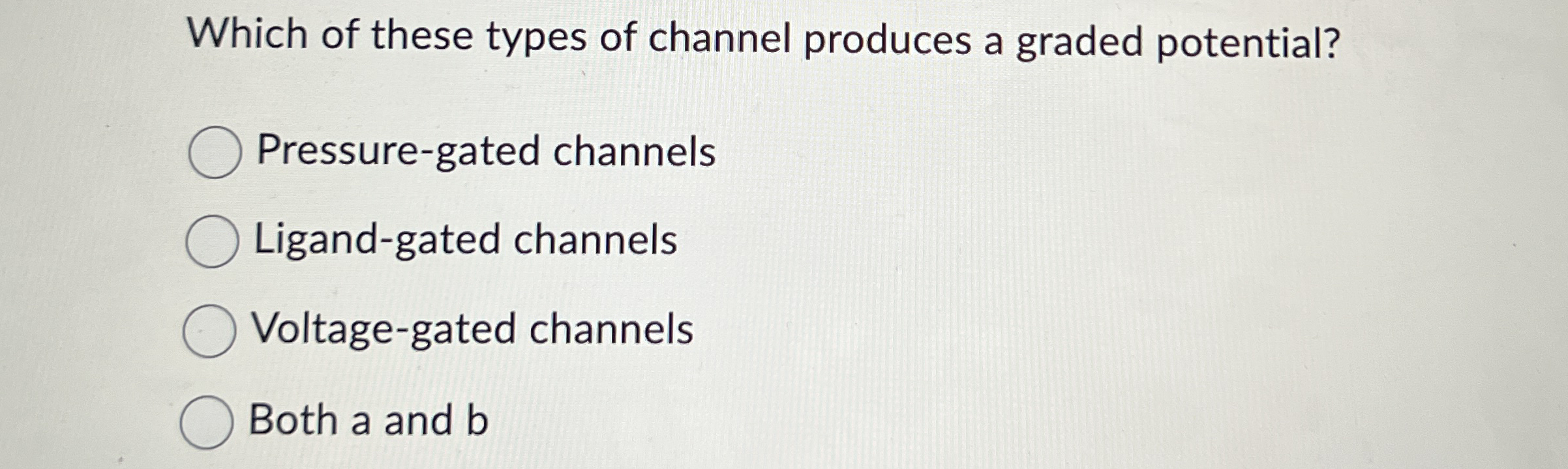 Solved Which of these types of channel produces a graded | Chegg.com