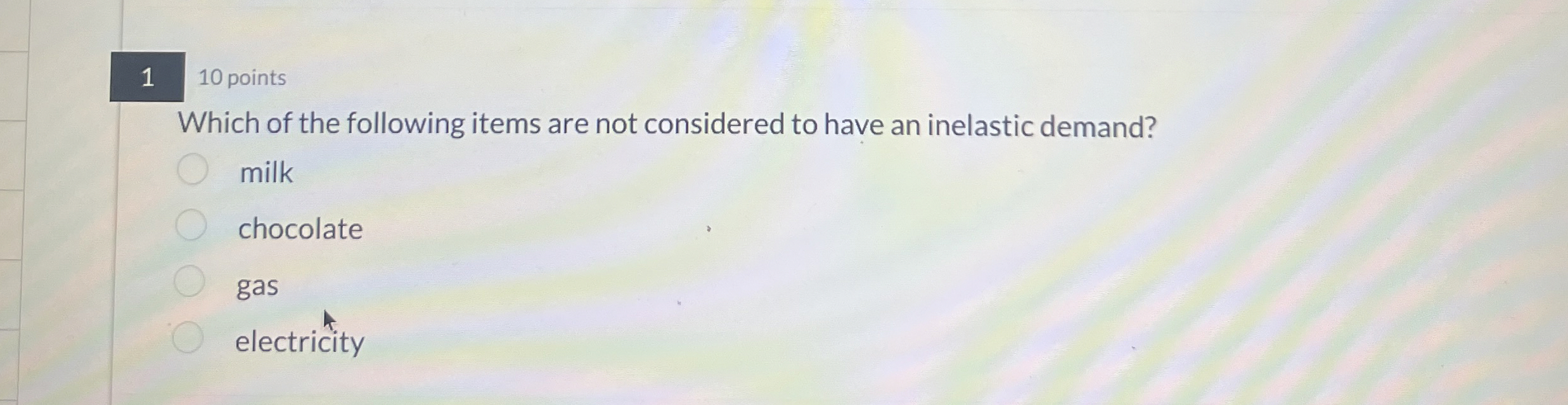 Solved 1 10 ﻿pointsWhich of the following items are not | Chegg.com