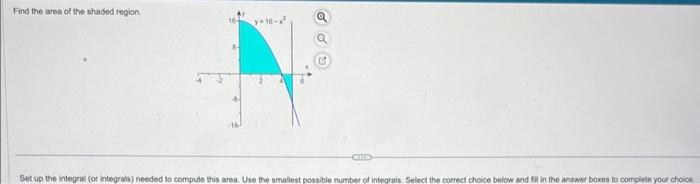 Solved Find the area of the shabod region. | Chegg.com