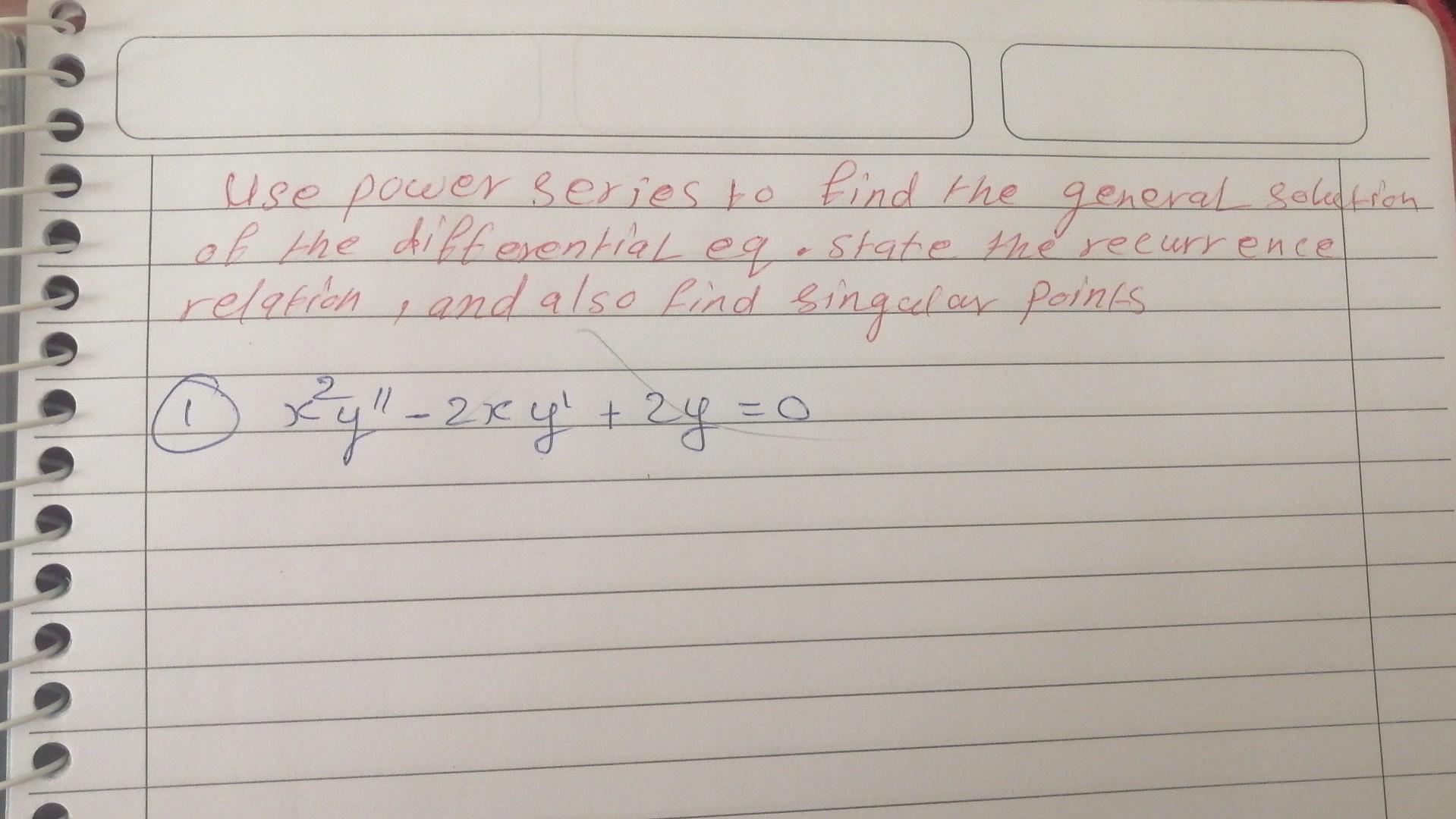 Solved Use power series to find the general solution of the | Chegg.com