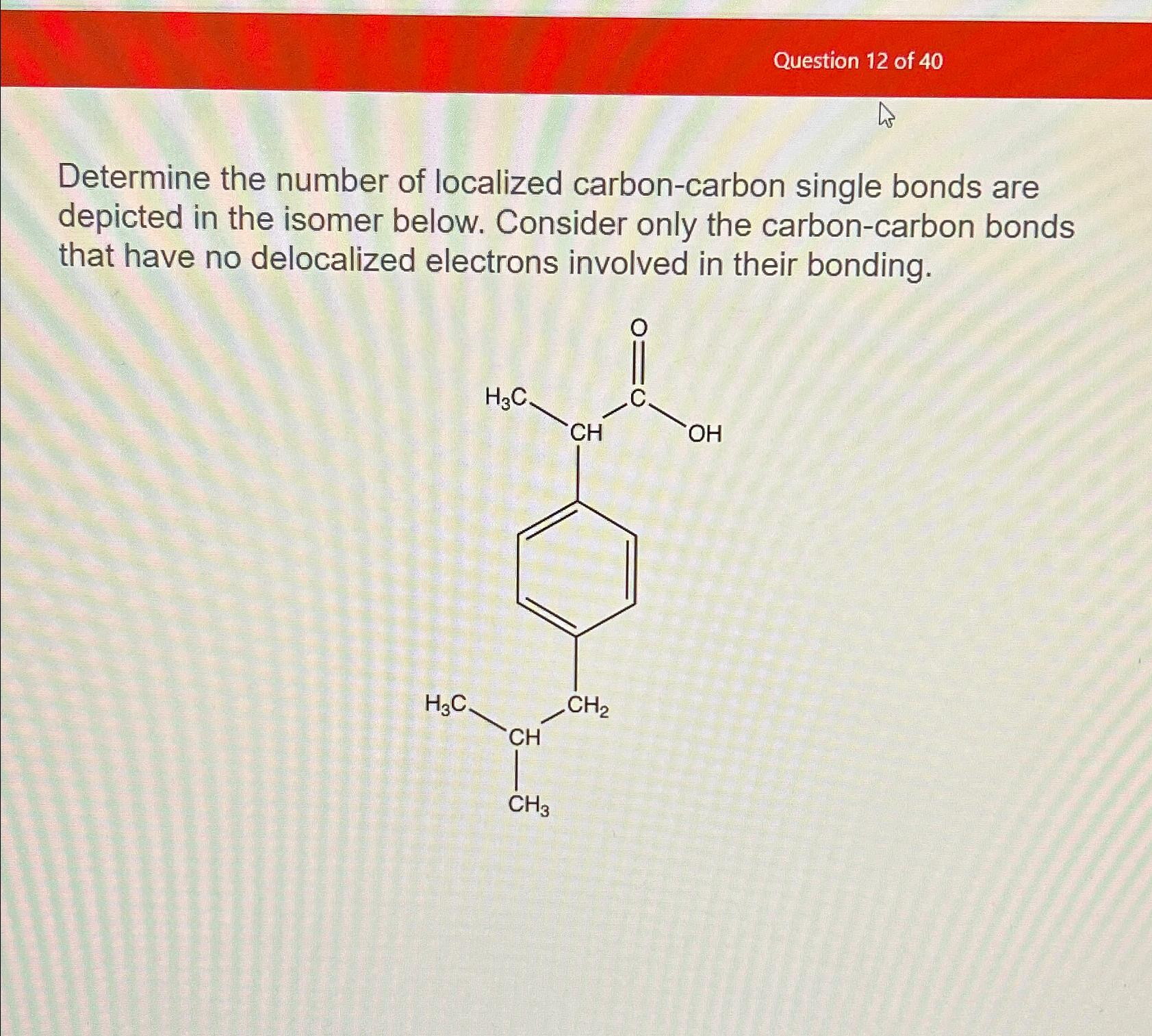 Solved Question 12 ﻿of 40Determine the number of localized | Chegg.com