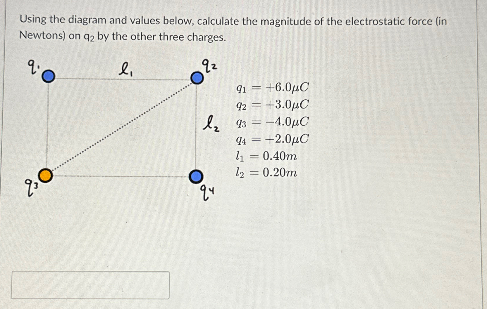 Solved Using the diagram and values below, calculate the | Chegg.com