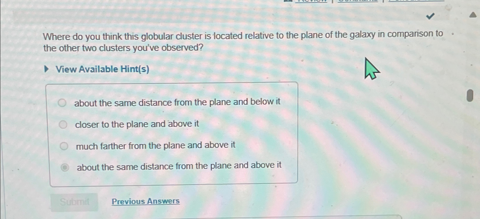 Solved Where do you think this globular cluster is located | Chegg.com