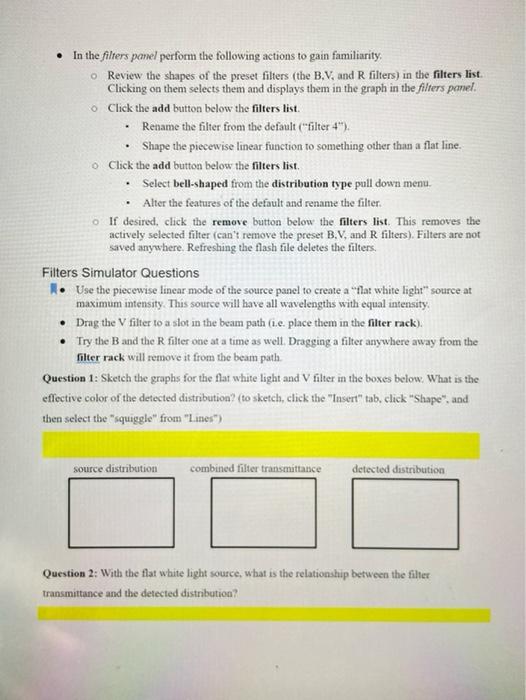 I Lab 5: Blackbody Curves & UBV Filters - Worksheet | Chegg.com