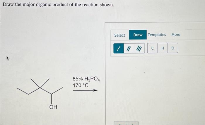 Solved Draw the major organic product of the reaction shown. | Chegg.com