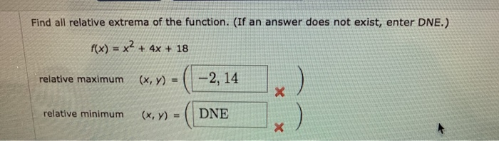 Solved Find all relative extrema of the function. (If an | Chegg.com