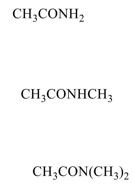 Solved CH3CONH2 CH3CONHCHZ CH3CON(CH3)2 2 | Chegg.com