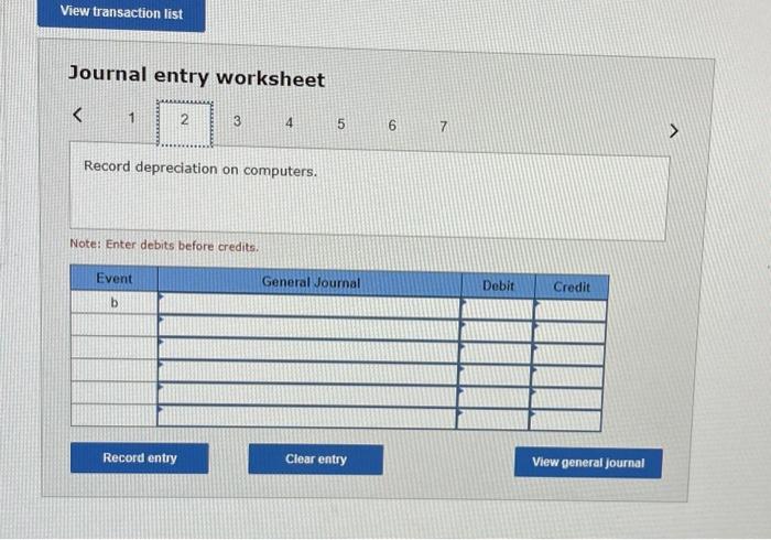 Solved Journal entry worksheet 23456 Record the adjusting | Chegg.com