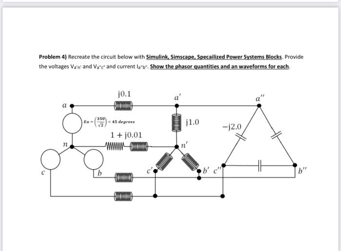 Solved Problem 4) Recreate the circuit below with Simulink, | Chegg.com