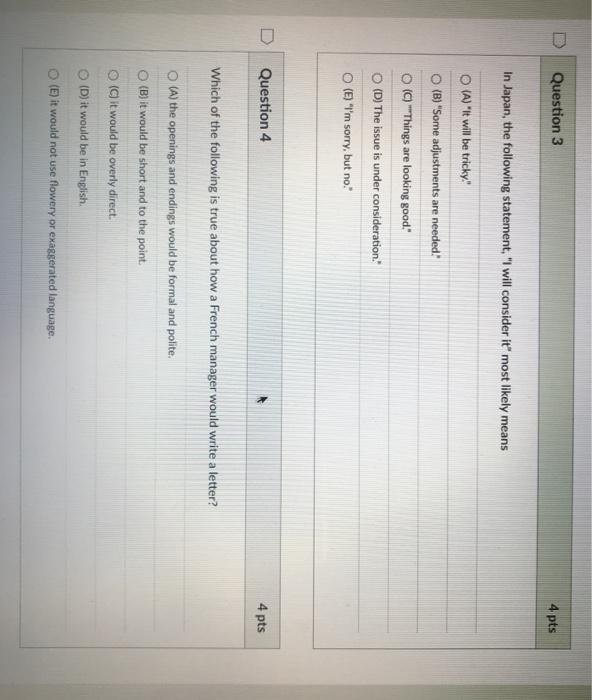 Solved Question 1 4 pts Which of the following is not a | Chegg.com