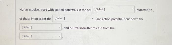 Solved Nerve impulses start with graded potentials in the | Chegg.com
