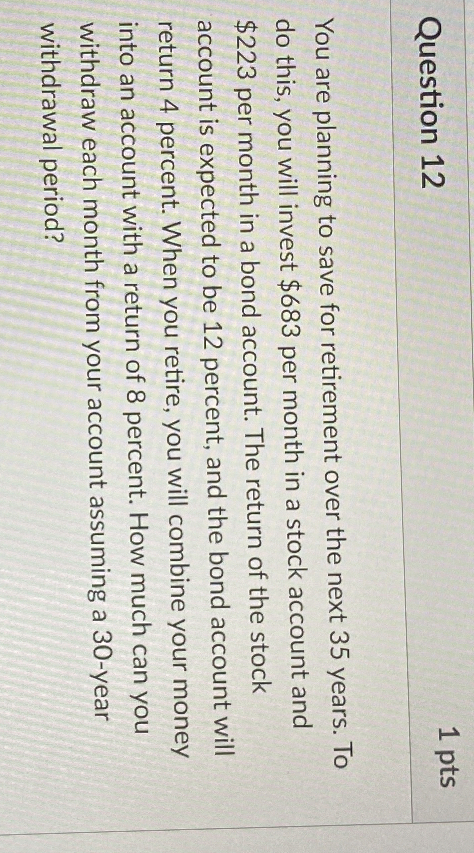 Solved Question 121 ﻿ptsYou are planning to save for | Chegg.com