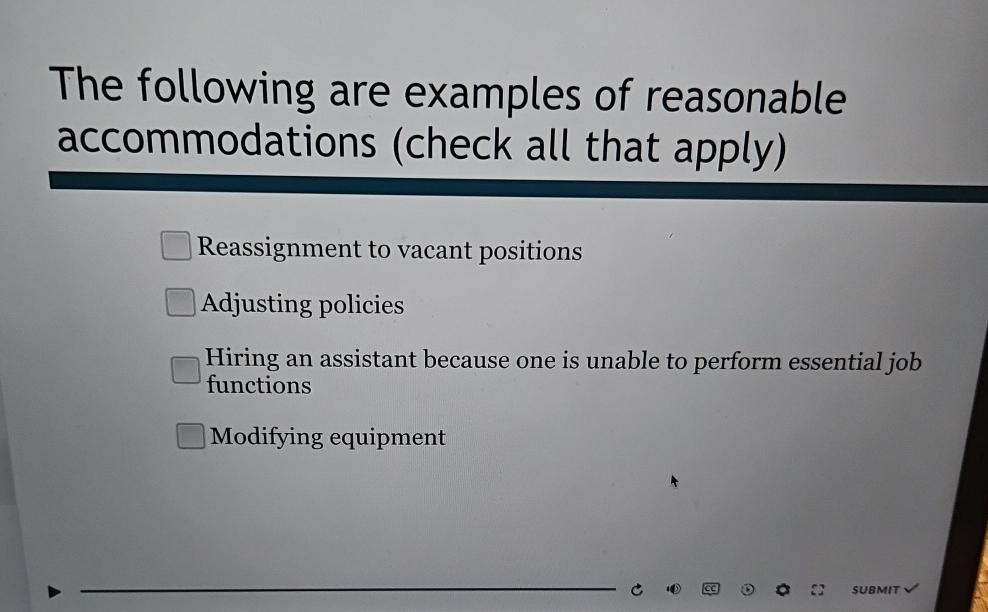 Solved The following are examples of reasonable | Chegg.com