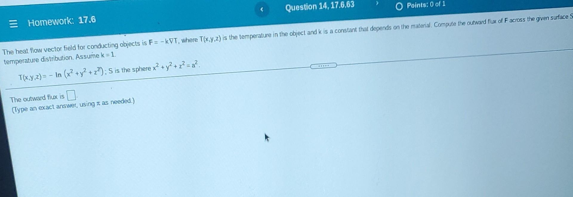 Solved Question 14, 17.6,63 O Points: 0 of 1 E Homework: | Chegg.com