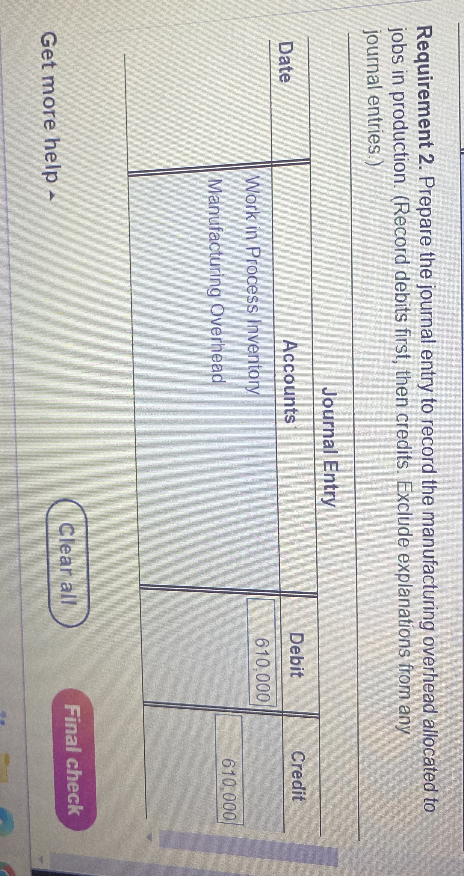 Solved Requirement 2. ﻿Prepare the journal entry to record | Chegg.com
