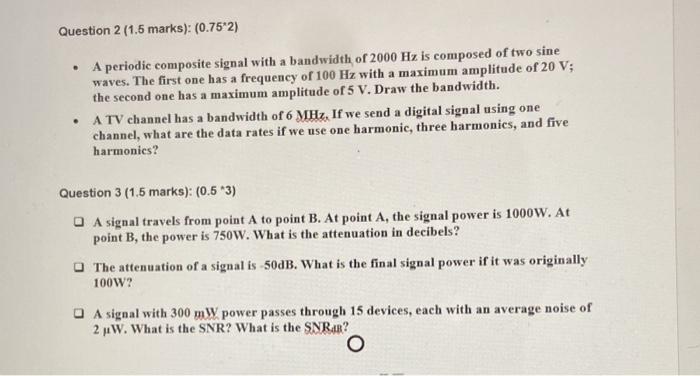 Solved - A periodic composite signal with a bandwidth of | Chegg.com