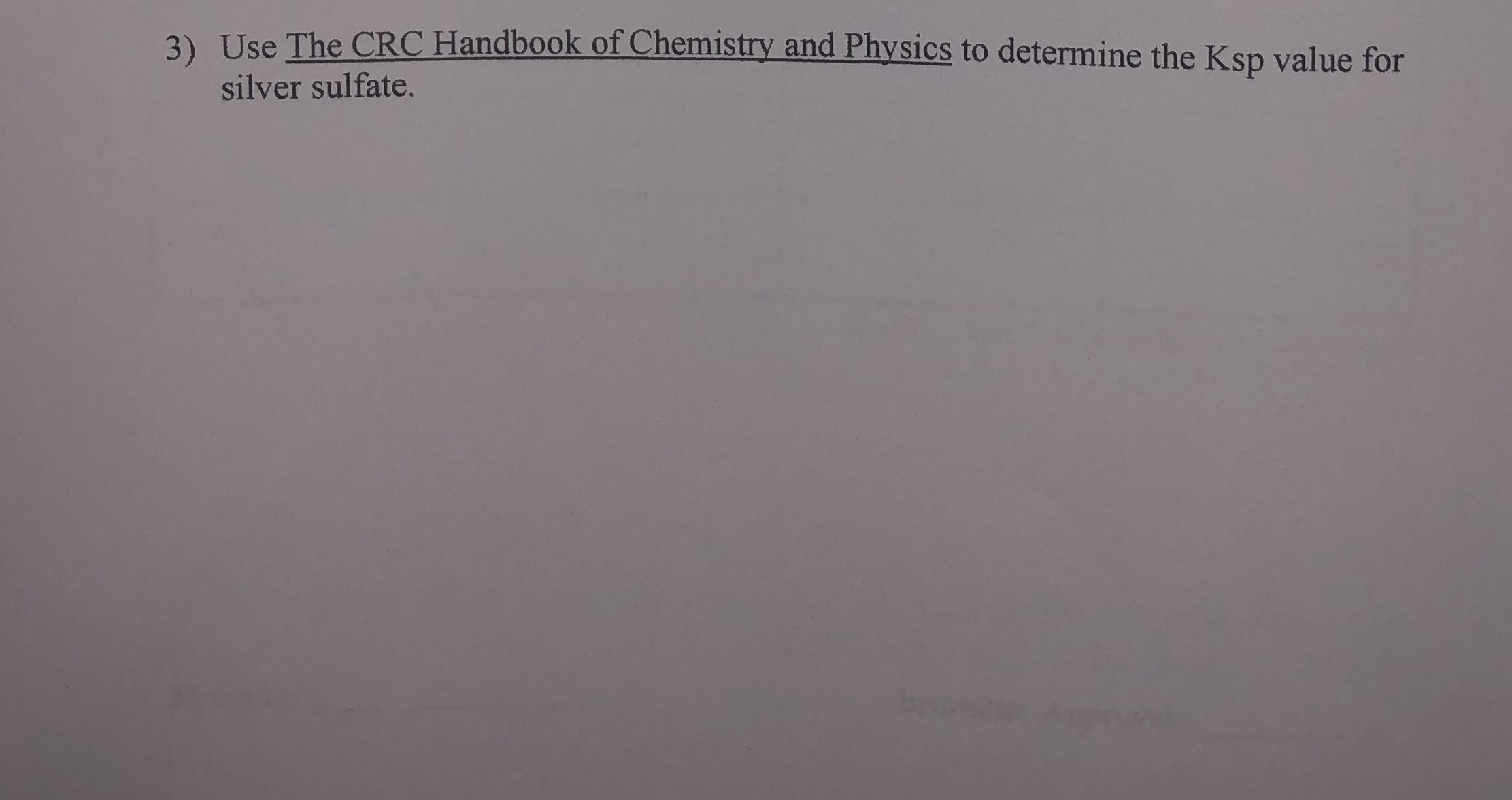 Solved Use The CRC Handbook of Chemistry and Physics to | Chegg.com