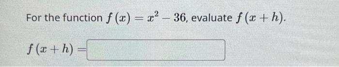 The following is the graph of the function f. | Chegg.com