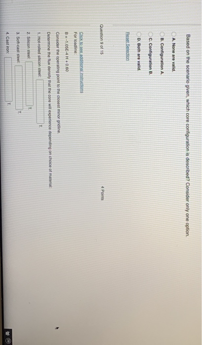 Solved c Configuration A Configuration B Question 7 of 15 3 | Chegg.com