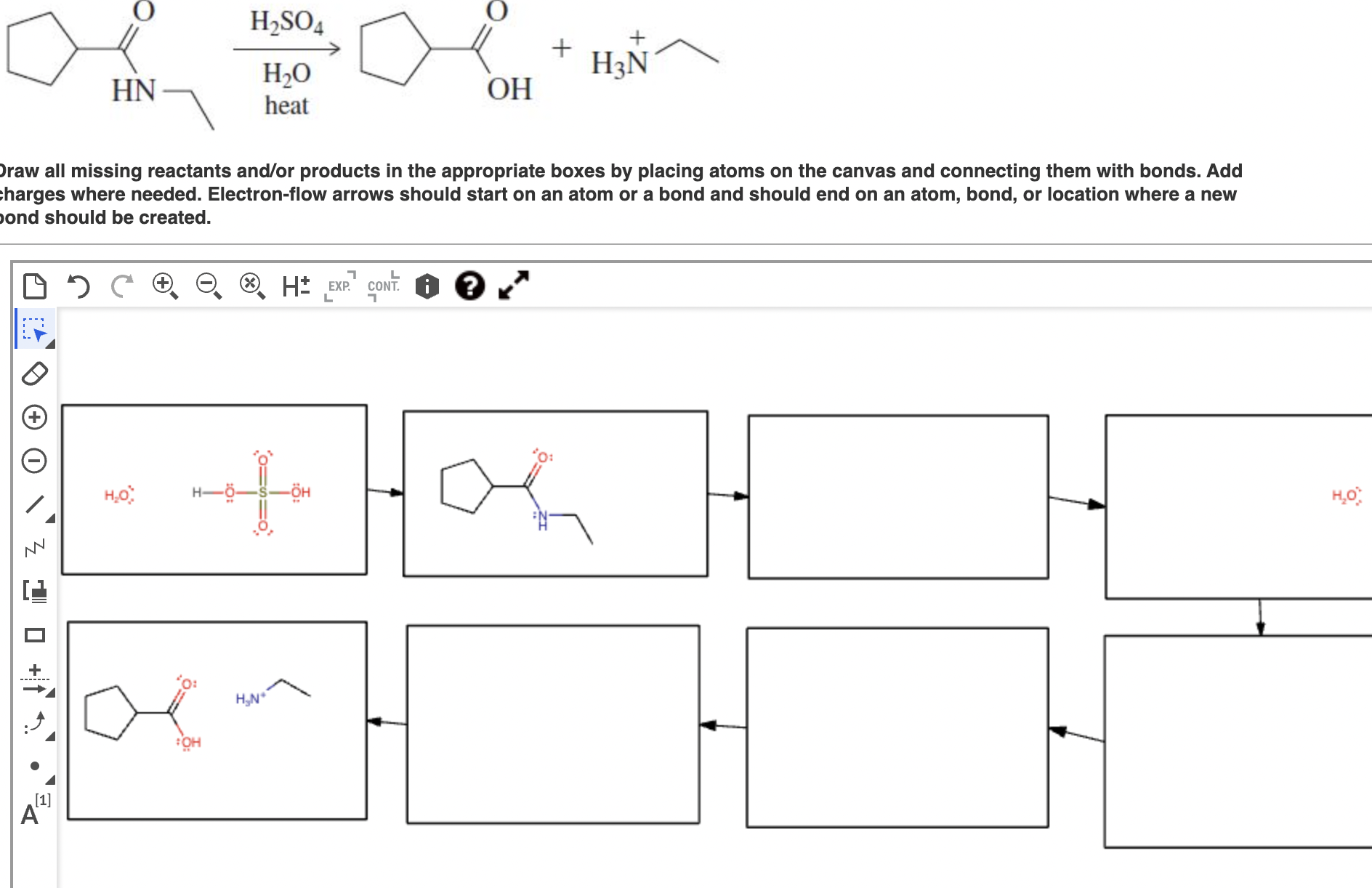 Draw all missing reactants and/or products in the | Chegg.com