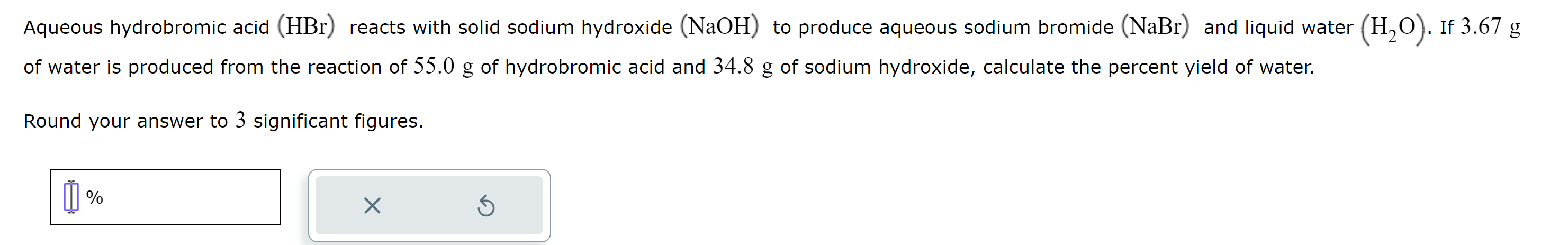 Solved Aqueous hydrobromic acid (HBr) ﻿reacts with solid | Chegg.com