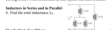 Solved Inductors in Series and in Parallel6. ﻿Find the total | Chegg.com