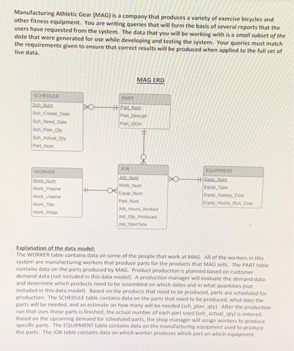 Solved Need help writing a query to match the table given | Chegg.com