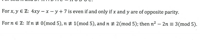 Solved 2: For ninZ: If n≢0(mod5),n≢1(mod5), ﻿and n≢2(mod5); | Chegg.com